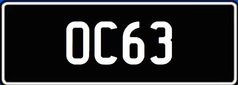 QLD Number Plate OC63